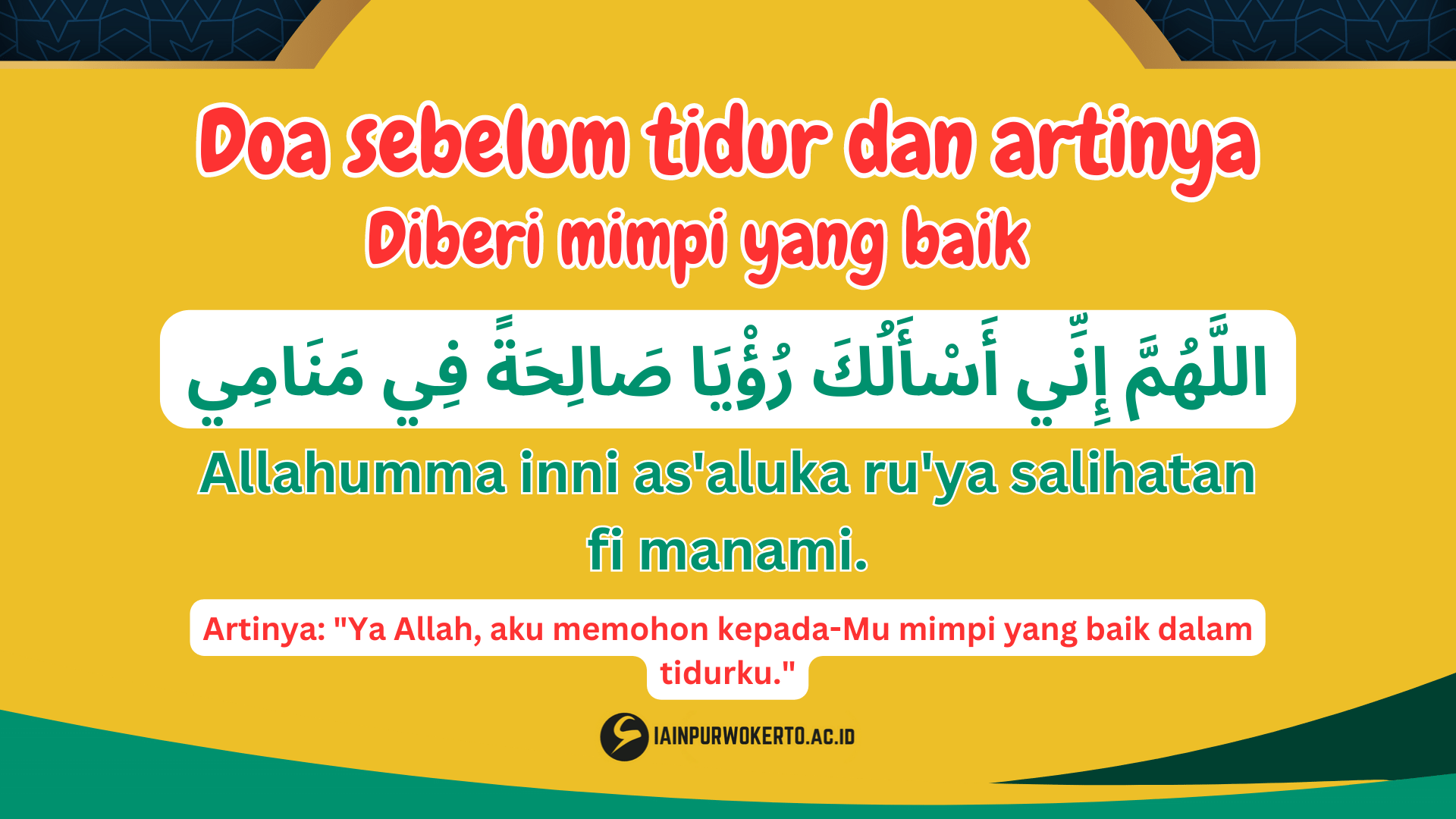 Doa sebelum tidur dan Artinya Sesuai Sunnah Nabi Muhammad SAW - Birds n ...