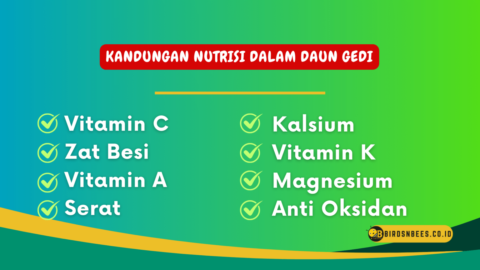 Ketahui Manfaat daun gedi untuk kesehatan, apa saja? - Birds n Bees