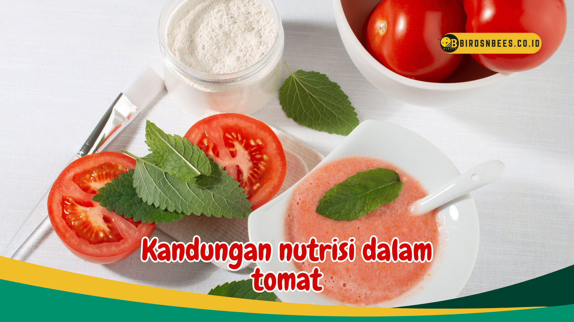 Manfaat masker tomat sebelum tidur memberikan kecerahan alami kulit - Birds n Bees